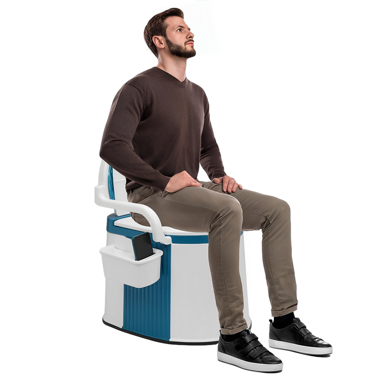 Portable Toilet for Adults and Elderly Indoor Outdoor Use – MILA Sverige